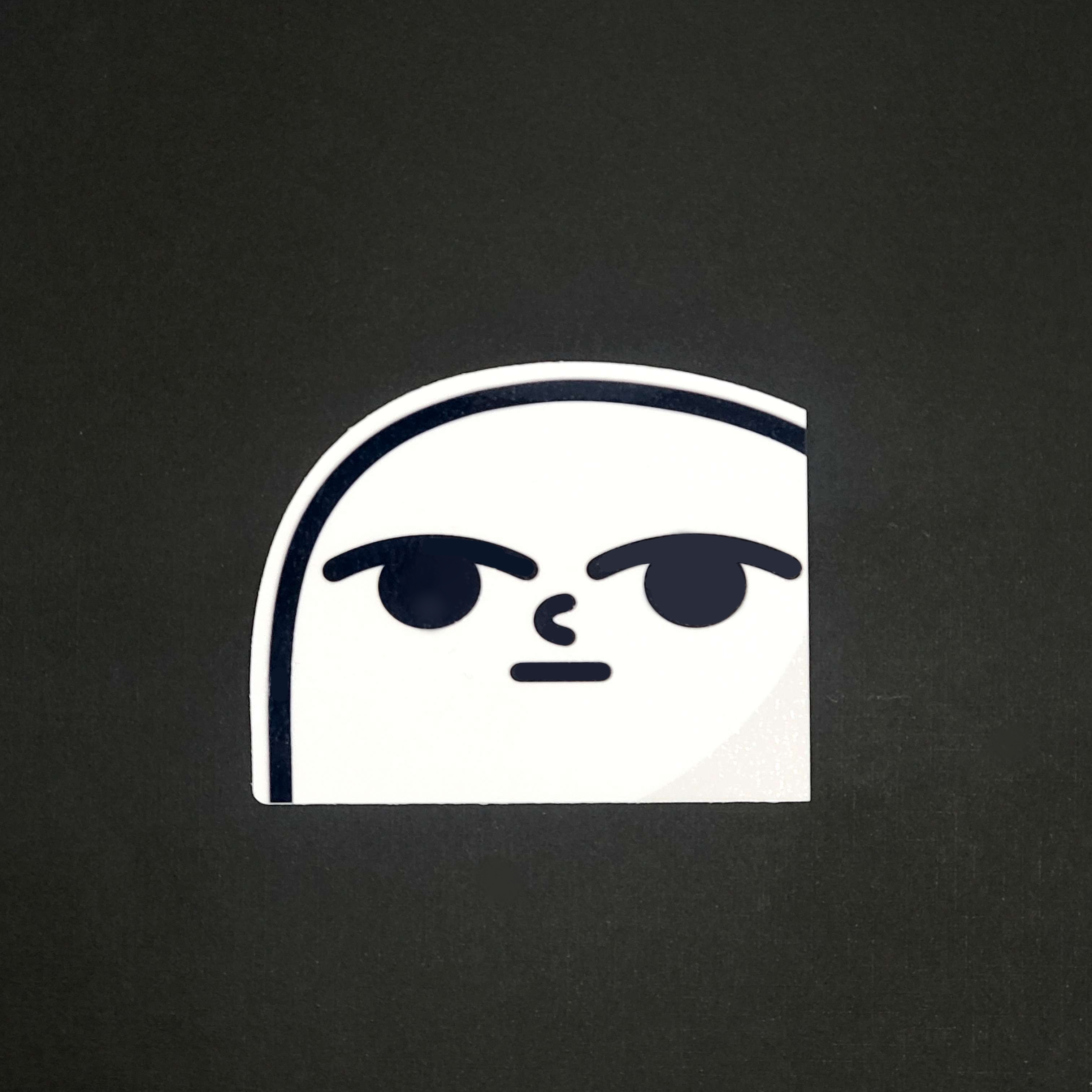 Disapproving Car Peeker Sticker – EveoArt