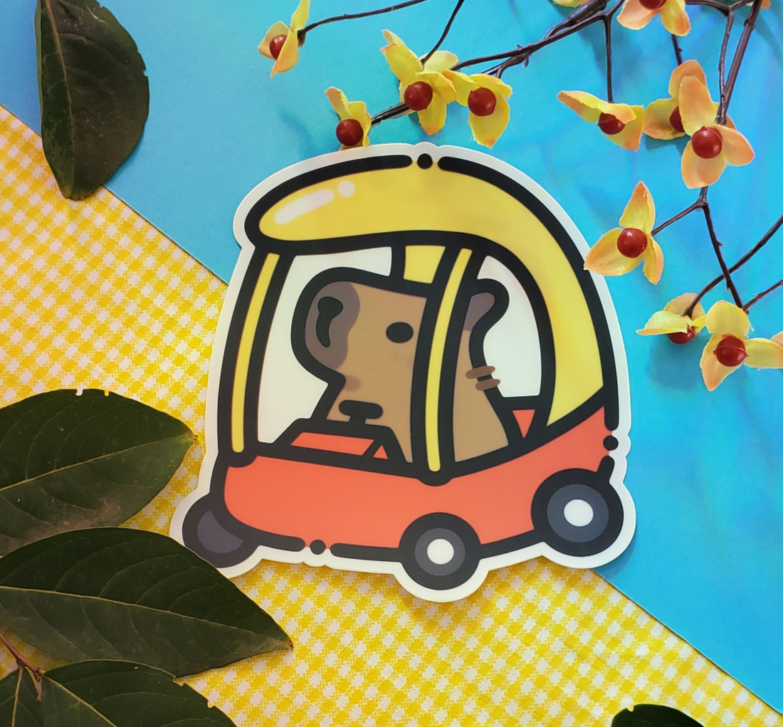 LARGE Capybara Car Clear Sticker – EveoArt